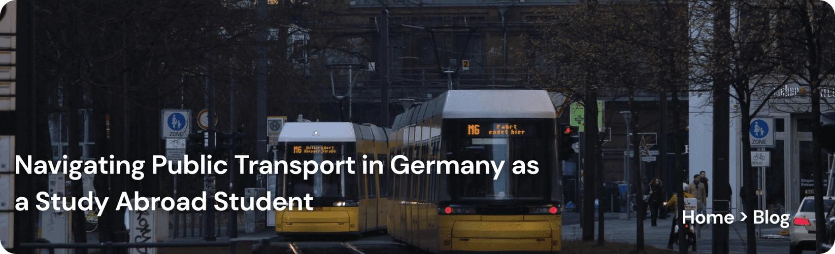 Navigating Public Transport in Germany as a Study Abroad Student